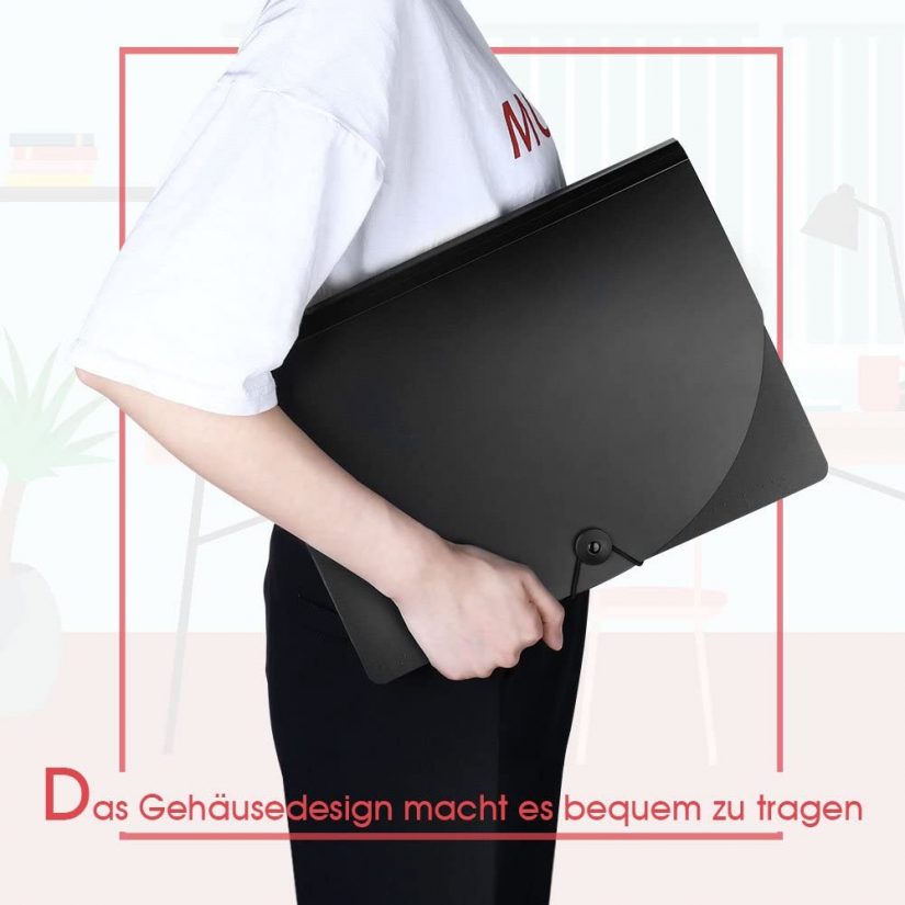 LOETAD document folder A4 compartment folder file organizer with ...